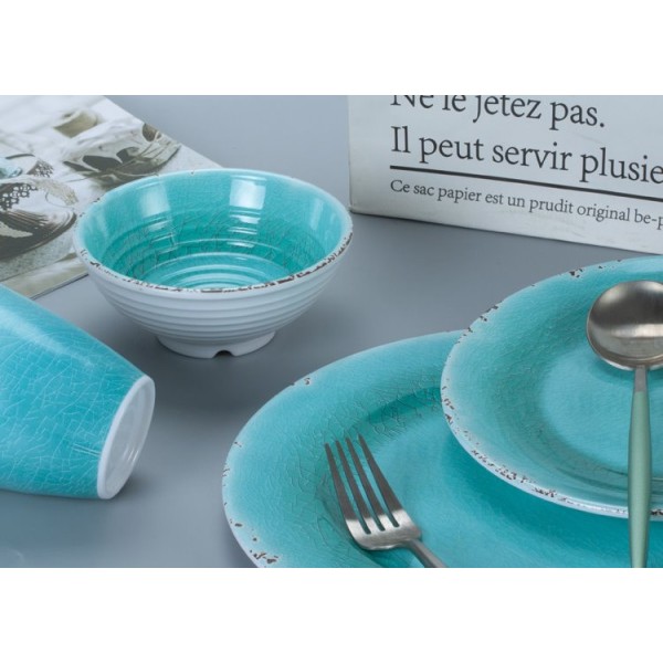 Quality Lightweight Melamine 12pc Dinner Set For Camping for sale
