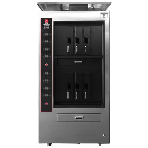 Quality Commercial Catering Equipments Double Layer 6 Grids Fish Grill Machine for for sale