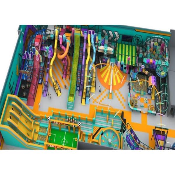 Quality Indoor Trampoline Park Playground Jumping Zone With Buckle Stainless Steel for sale