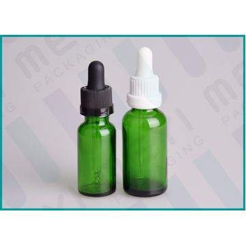 Quality Green Glass Dropper Bottles , 10ml 20ml 30ml E-Liquid Dropper Bottle for sale