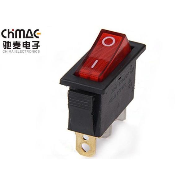 Quality Kcd Series Green Rocker Switch , Home Colorful 3 Pin Rocker Switch PA66 for sale