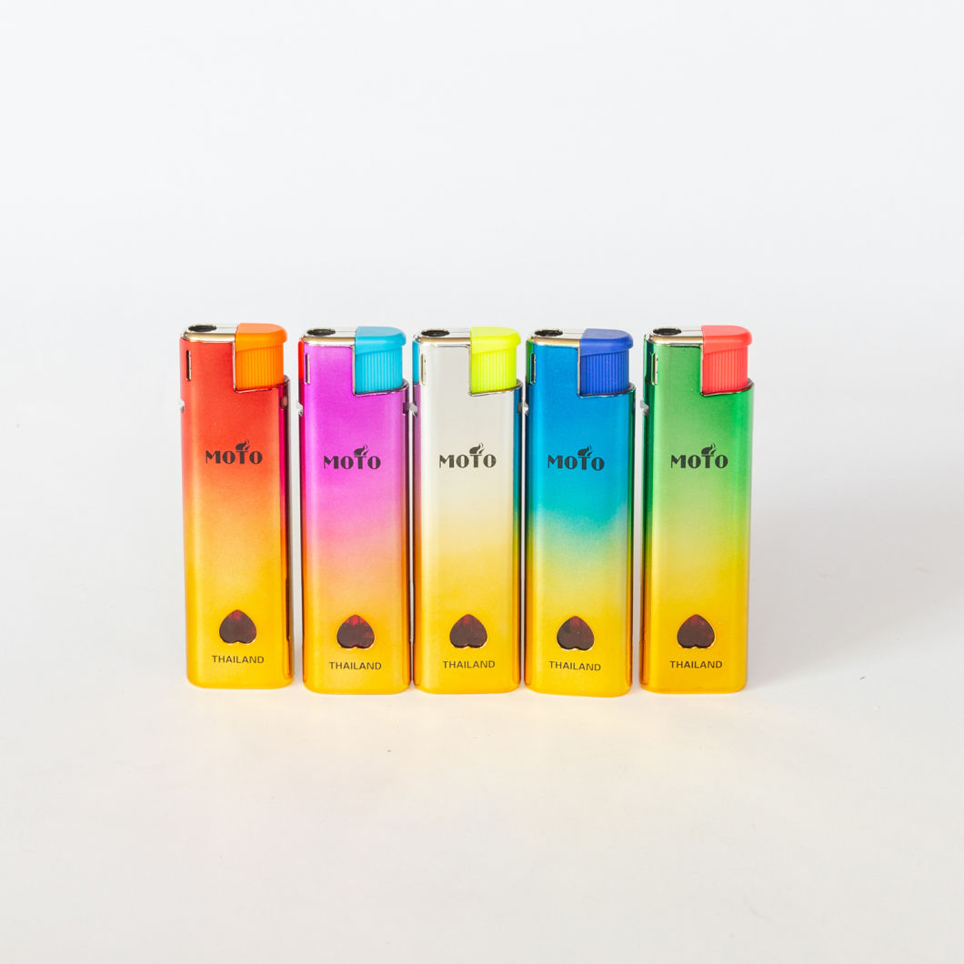 Dy-F018 New Fashionable Design Windproof Plastic Gas Lighter