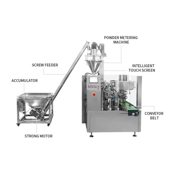 Quality Penumatic Doypack Premade Bag Packaging Machine 2.3KW Stand Up Pouch Filling for sale