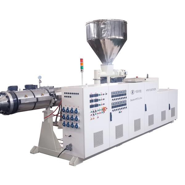 Quality Counter Rotating Parallel Twin Screw Extruder Plastic Extrusion Machine HYPS92 for sale
