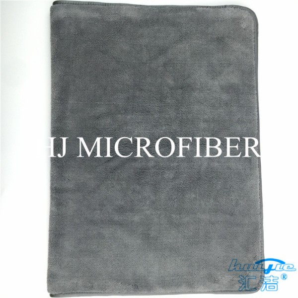 Quality Grey Color Car Cleaning Cloth Towel High-Low Pile Car Wash Tools Microfiber for sale