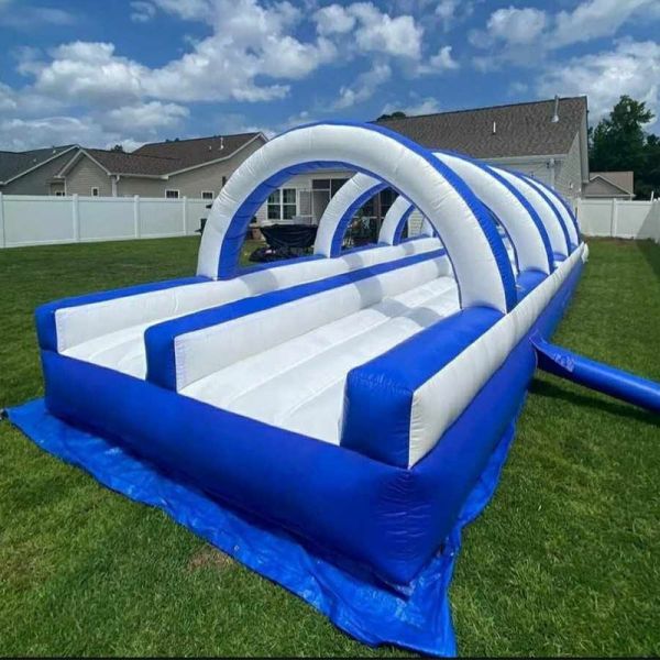 Quality Customized Color Water Slide Inflatable with Big Water Pool 12x3x3m or for sale