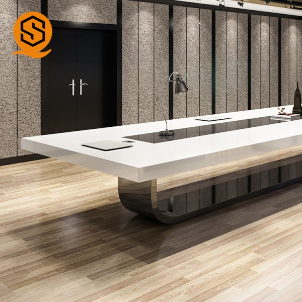 Quality Solid Surface Long Conference Room Table with 100% Repairable for sale