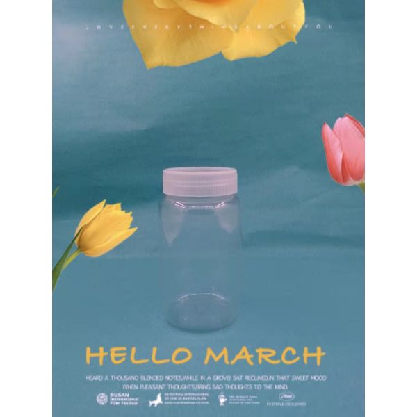 Quality Silk Printing Plastic Screw Lid Containers Hot Stamping OEM ISO Certified for sale