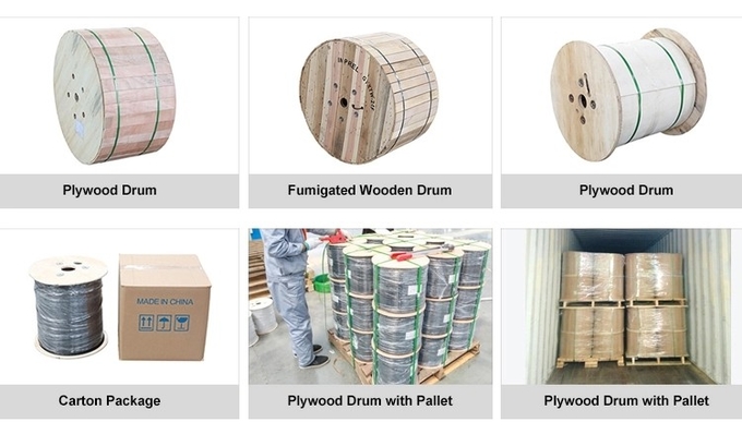 All Dielectric Loose Tube FRP 12 Core Fiber Optic Cable GYFTY with Aramid Yarn PE/LSZH Outer Sheath 7