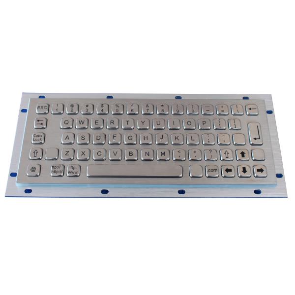Quality Professional IP65 Vandal Resistant Stainless Steel Metallic Keyboard Waterproof for sale