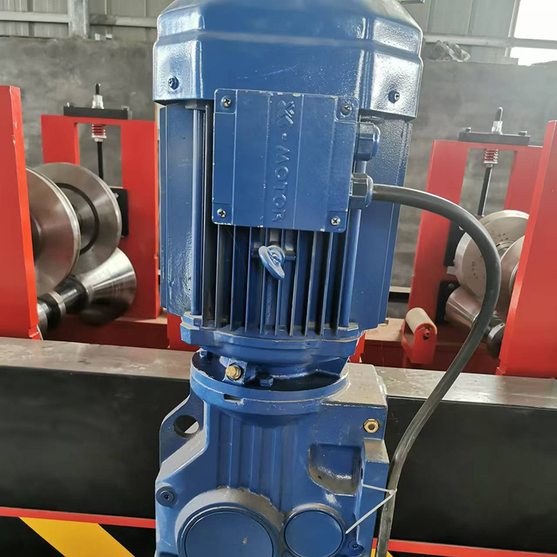 Close-up view of Cable Tray Rolling Plate Integrated Forming Machine components