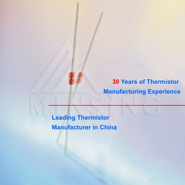 Quality Precision Glass-Encapsulated NTC Thermistors with Axial Leads for sale