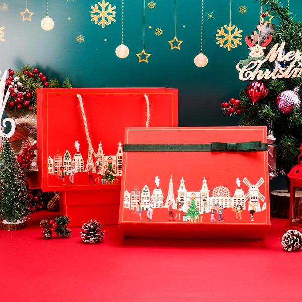 Quality Cardboard Hardcover Christmas Packaging Boxes Any PMS Color for sale