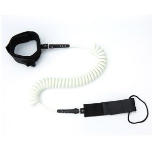 Quality Plastic Strong Paddle Board Ankle Leash 9'' Length White Colour For Protection for sale