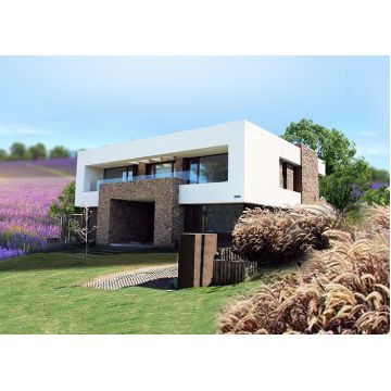 Quality Modern Modular Home | Light Steel Frame Prefab House With Big Windows for sale