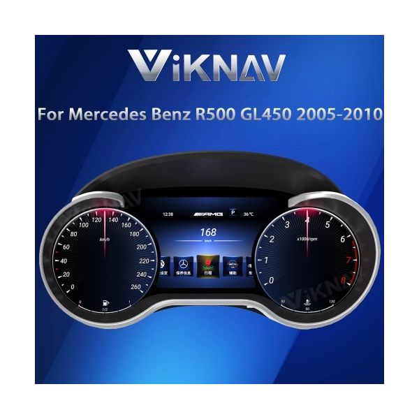 Quality VIKNAV 12.3” Digital Cluster Speedometer For Mercedes Benz R500 GL450 2005-2010 for sale