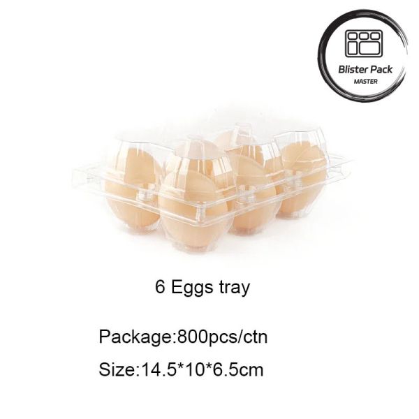 Quality Transparent Plastic Egg Tray 4 To 30 Egg Capacity Blister Box Packaging for sale