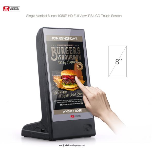 Quality HD Kiosk LCD Touch Screen , Android Stand Restaurant Menu Table Power Bank 8 for sale