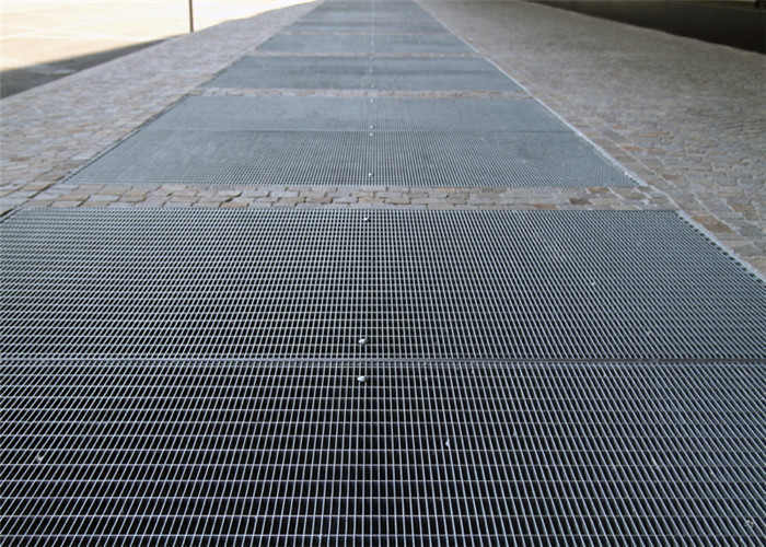 Silver Channel Drain Grate Cover