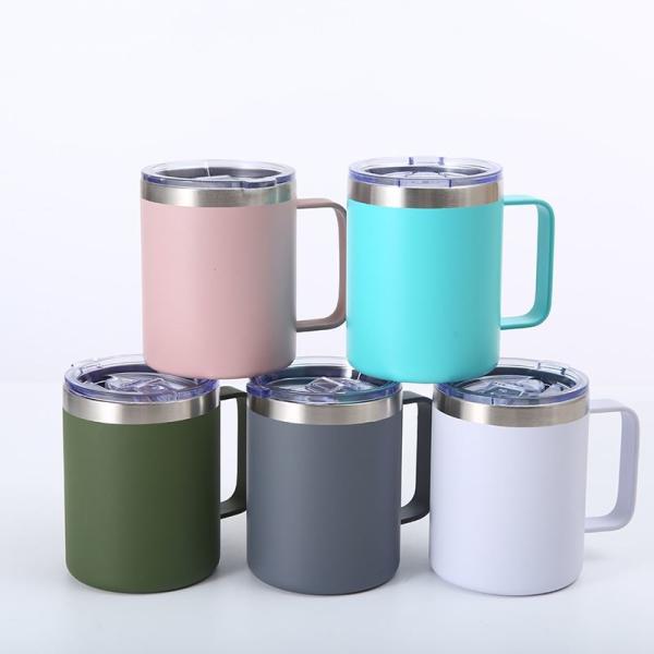 Quality Sleek Design Custom Logo 304 Stainless Steel Insulated Metal Drinking Cups for sale