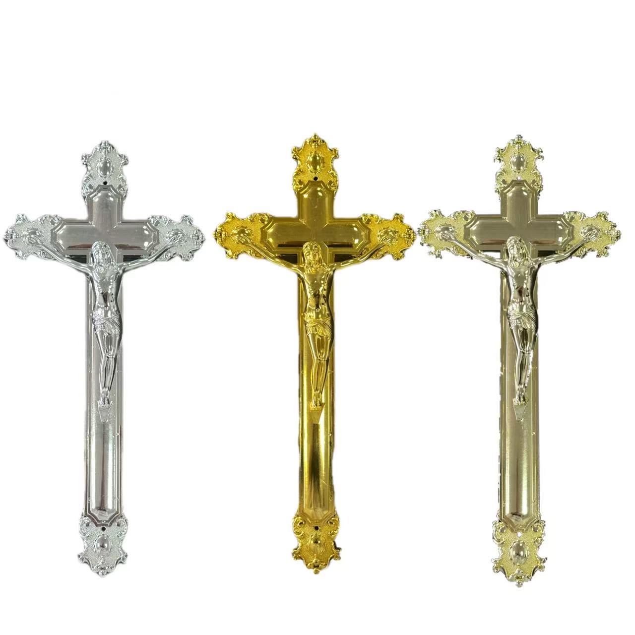 Quality Plastic Material Casket Crucifix For Coffin DecorationJesus 1# for sale