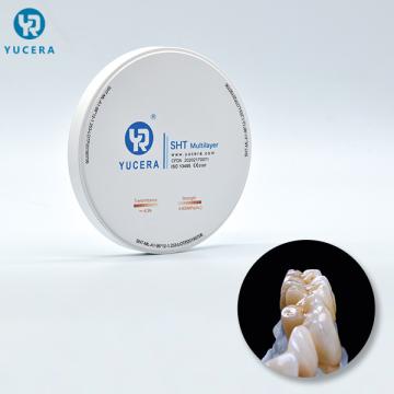 Quality Yucera 900MPA Dental SHT Multilayer Zirconia Block for sale