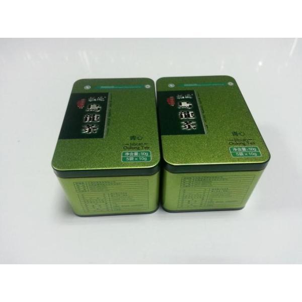 Quality Small Empty Tea Tins Vintage Tin Canisters Food Grade Tin Boxes for sale