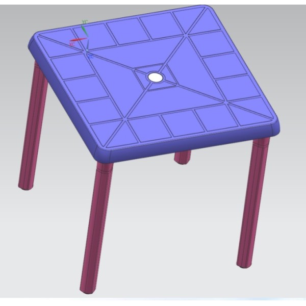 Quality Plastic outdoor table mould-injection molding table mold square/round for sale