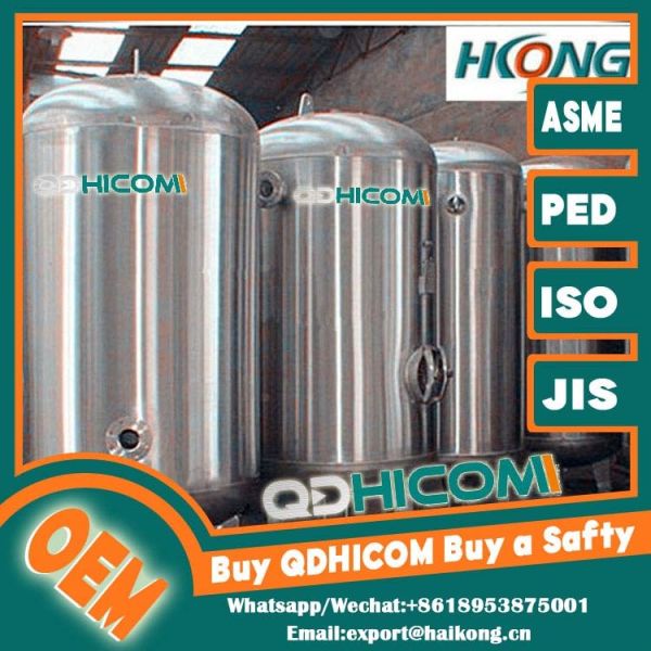Quality Pressure Equalizer Compressor Air Receiver Tank SS304 Vertical Medical Gas Tank for sale