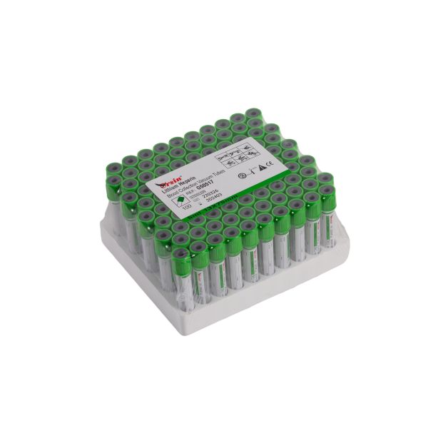 Quality Serum Bd Lithium Heparin Tube LH Vacuum Blood Test Tube Green Top Blood Tube for sale