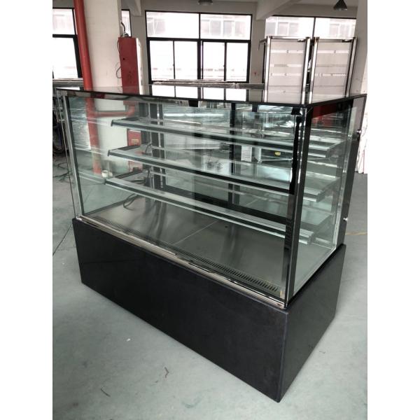 Quality Rectangular Bakery Display Cabinet 1200mm Long Digital Thermostat 600L Display for sale