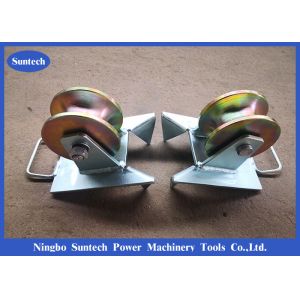 Quality Pithead Aluminum Wheels 80mm Cable Roller Pulley For Protecting Cable for sale