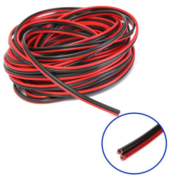 Quality Flexible Transparent PVC Jacket Red Black Stranded Speaker Wire CCA for Car for sale