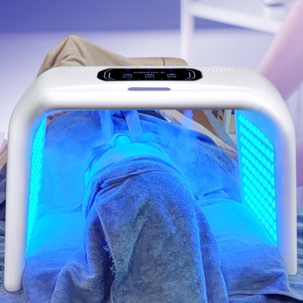 Quality 45W STANDING LED Face Mask Light Therapy for Acne Wrinkle Removal 7 Colors Red Light for sale