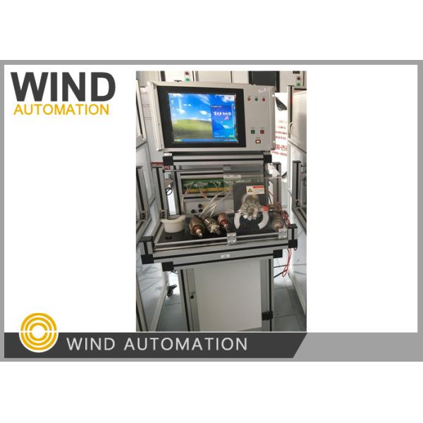 Quality Double Station AC Motor Winding Machine Rotor Analyser Commutator Bars Below 96 for sale