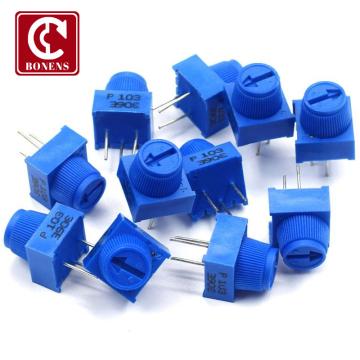 Quality 3386P-1-103 10K 1k 2k 5k 10k 20k 0.5W 1/2W PC Pins Through Hole Trimmer for sale