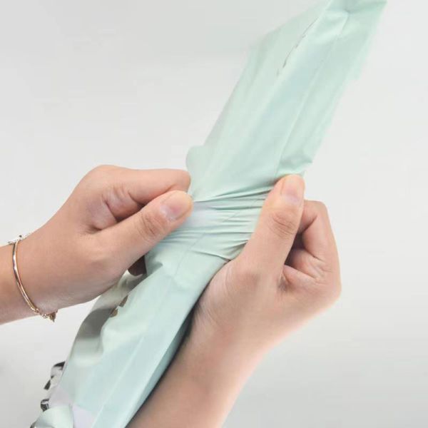 Quality 10x13 Inch Handle Compostable Mailing Bags Adhesive Thick Waterproof PE Poly for sale