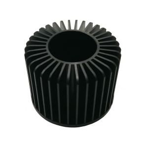 Quality Rustproof Industrial Round Heat Sink , Stable Extruded Aluminum LED Heatsink for sale