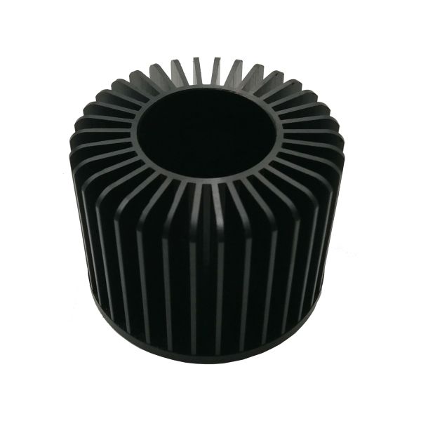 Quality Rustproof Industrial Round Heat Sink , Stable Extruded Aluminum LED Heatsink for sale