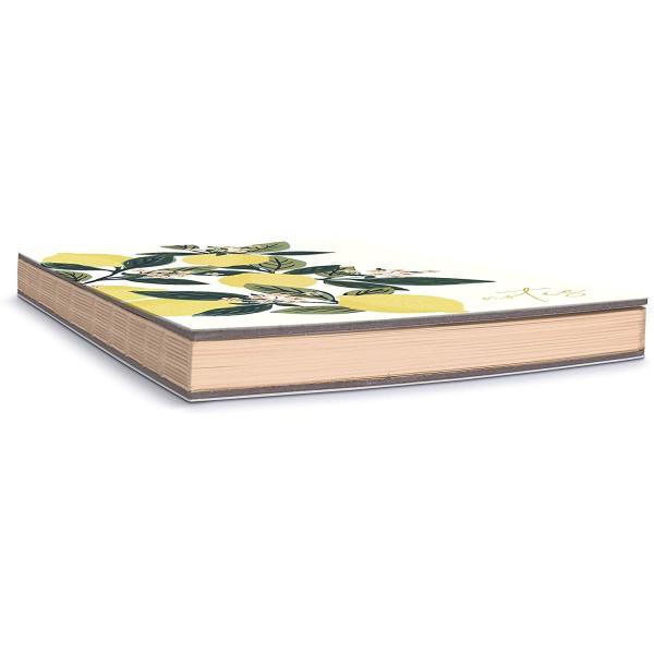 Quality 6.5 Inch Lemon Tree Hardcover Lined Notebook With Coated Paper for sale