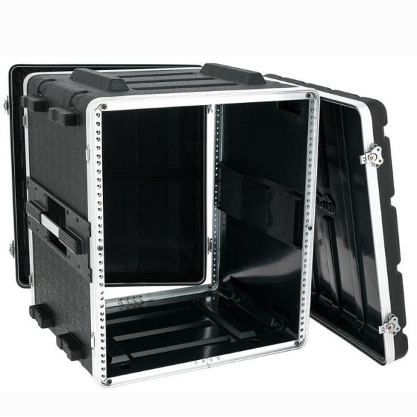 Quality 2 Carry Handles 19 Inch Rack Case ABS 12U Twist Locks x 4 for sale