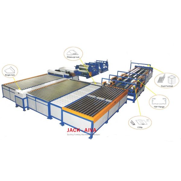 Quality Square Duct Making Machine Auto Coil Line VI-S for sale