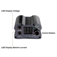 Quality Aluminum Digital Tattoo Power Supply P189 Tattoo Pen Battery LED Display Black for sale
