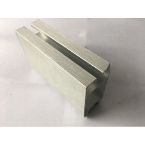 Quality Silver Oxide Anodized Aluminum Profiles Length Customized Wear Resistant for sale