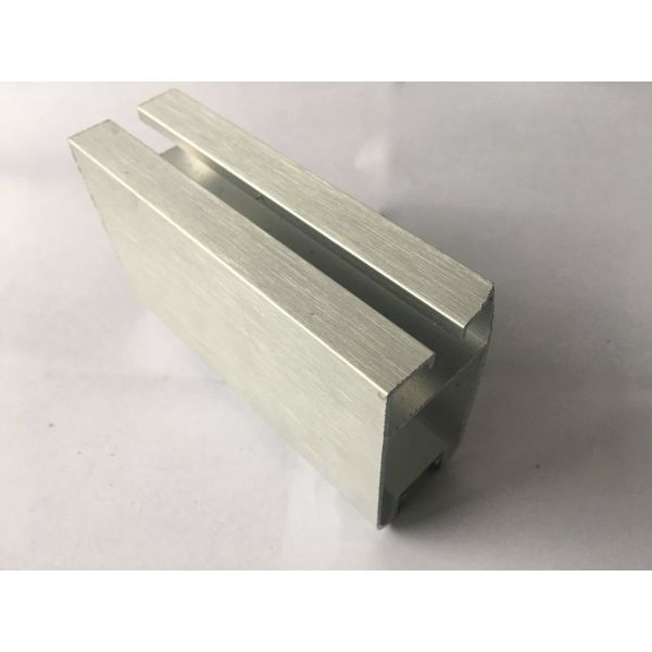 Quality Silver Oxide Anodized Aluminum Profiles Length Customized Wear Resistant for sale