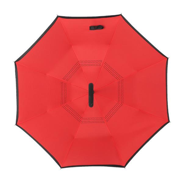 Quality Advertising Umbrella with C-Shaped Handle Anti-UV Waterproof Reverse Straight for sale