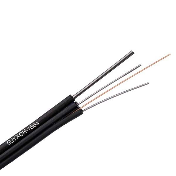 Quality 1 Core GJYXCH Black FTTH Fiber Optic Cable Bow Type Drop Cable for sale
