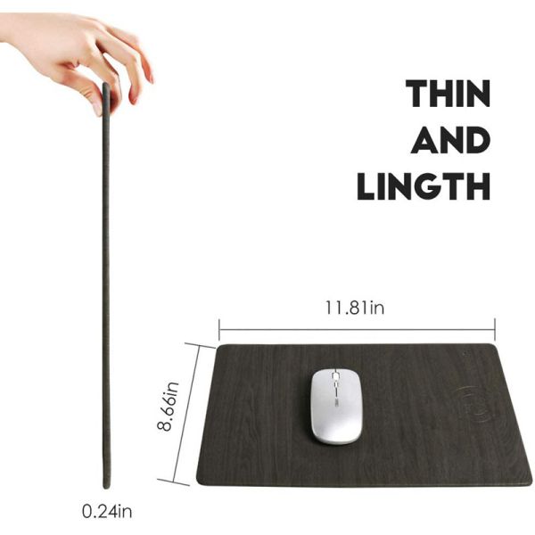 Quality Fast 10W Thick 4mm Custom Wireless Charging Pads Reliable PU Leather for sale