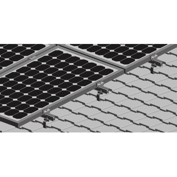 Quality Rooftop Solar Power System Solar Mounting Structure Various Roof Tile Hooks for sale