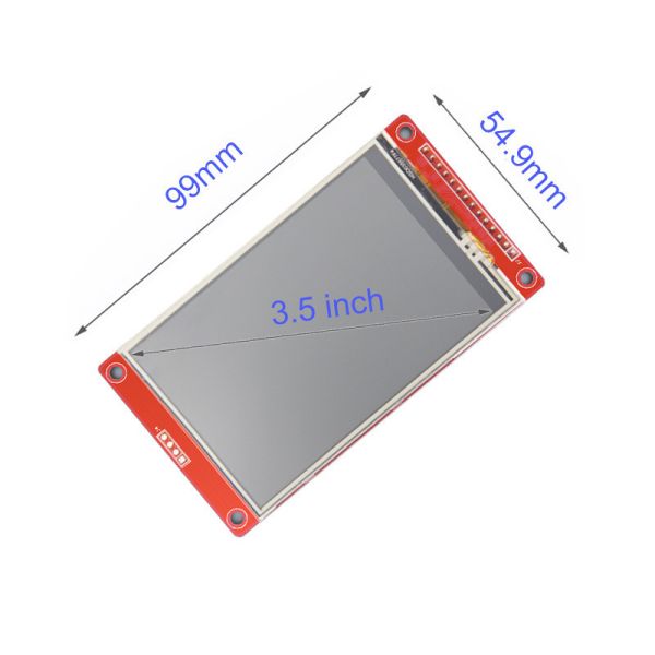 Quality 3.5 Inch Uart Tft Display 14pins SPI Interface 320x480 TTL Interface With Touch for sale